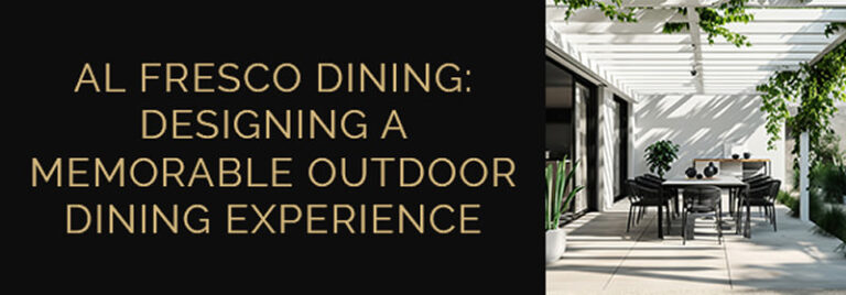 AL FRESCO DINING: Designing a Memorable Outdoor Dining Experience ...